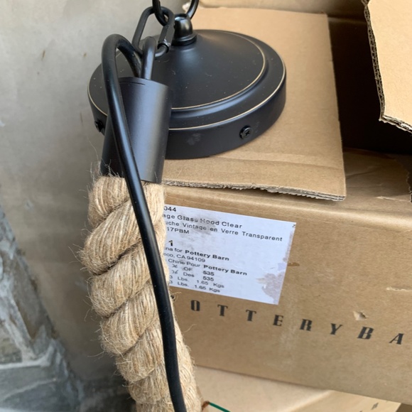 Crate&Barrel | Accents | Pottery Barn Rustic Electrical Hanging Rope ...